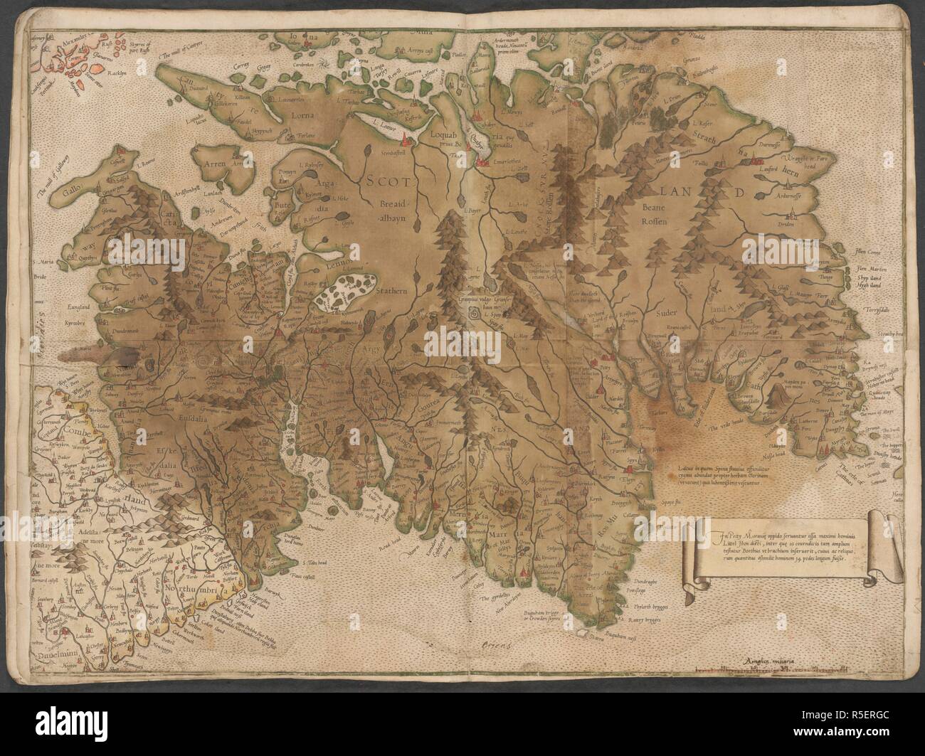 Scotland. The Mercator atlas of Europe. 1570-1572. Map of Scotland ...