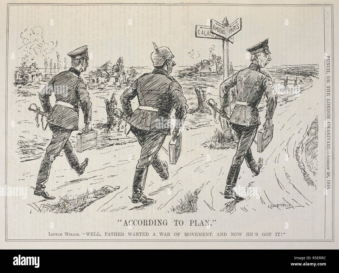 "According to plan". Little Willie "Well father wanted a war of ...