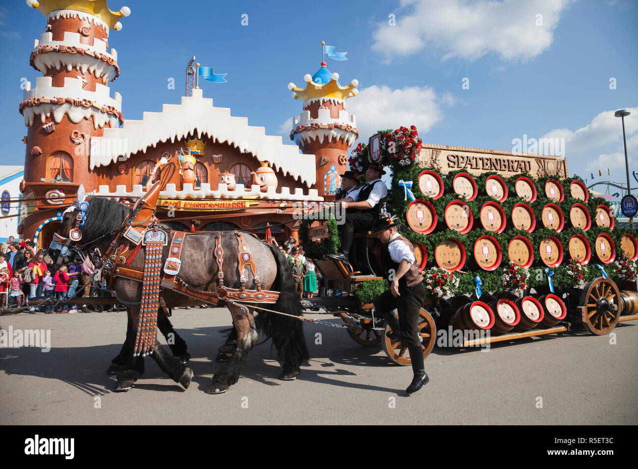 Germany, Bavaria, Munich, Oktoberfest, Oktoberfest Parade Stock Photo ...