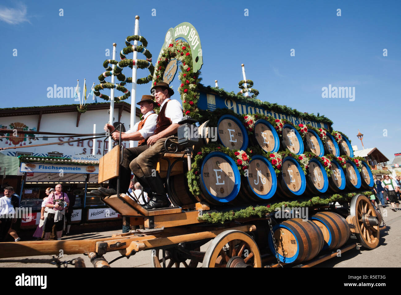 Germany, Bavaria, Munich, Oktoberfest, Oktoberfest Parade Stock Photo ...