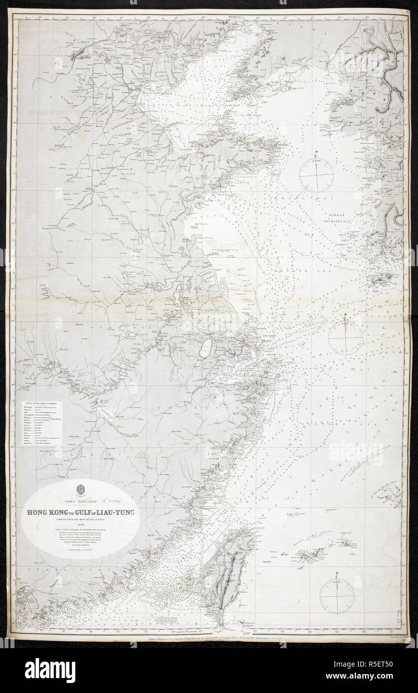 A chart of China-East Coast. Hong Kong to the Gulf of Liau-Tung. China ...