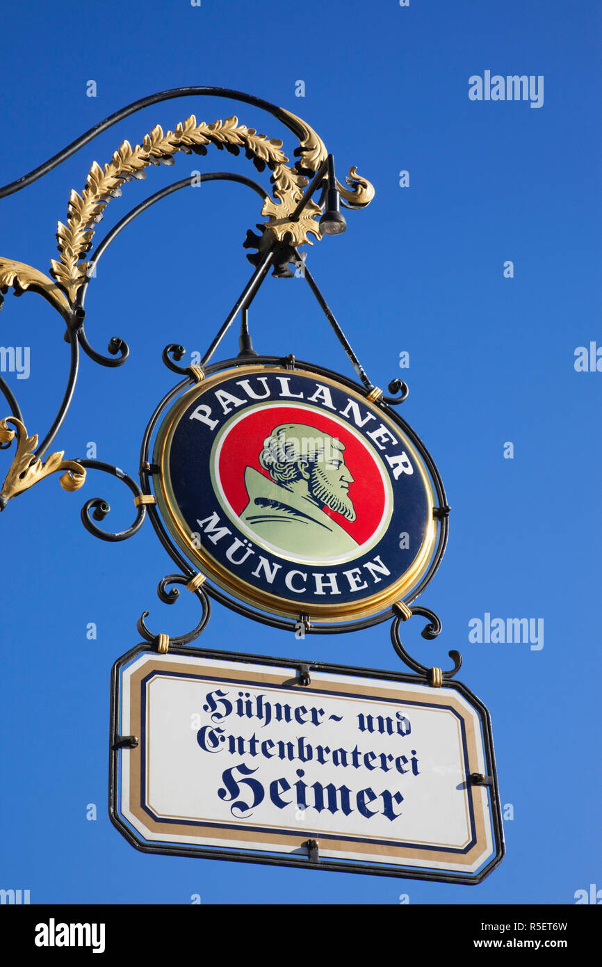 Germany, Bavaria, Munich, Pub Signs Stock Photo - Alamy
