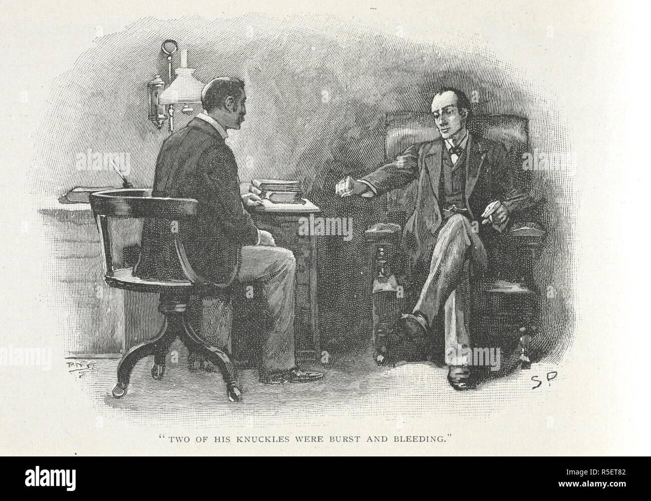 "Two of his knucles were burst and bleeding." Sherlock Holmes and ...
