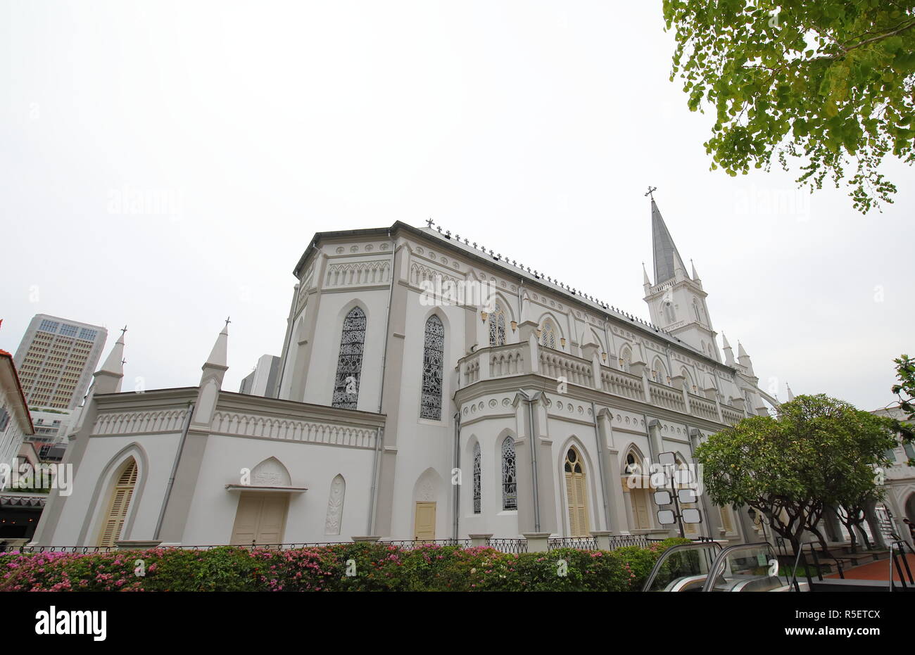 Church at Chijmes historical architecture Singapore Stock Photo - Alamy