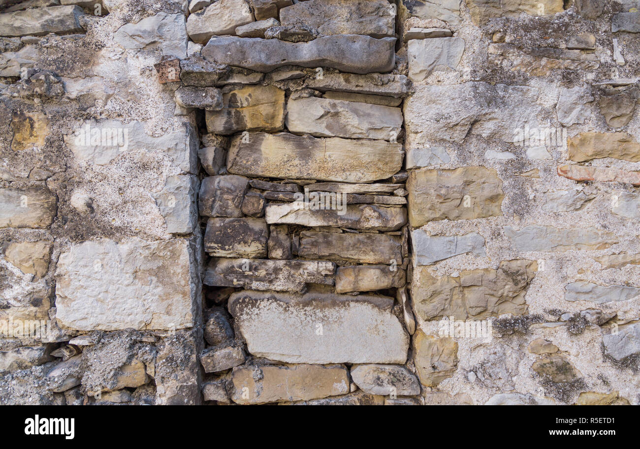 Part of stone wall, background Stock Photo - Alamy