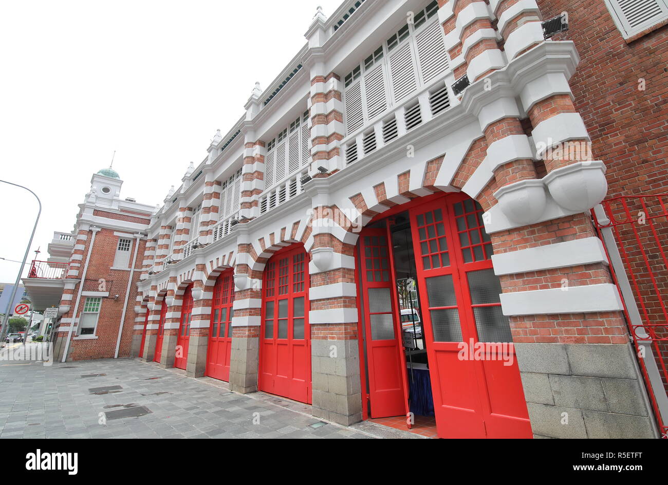 Central fire station in Singapore Stock Photo - Alamy