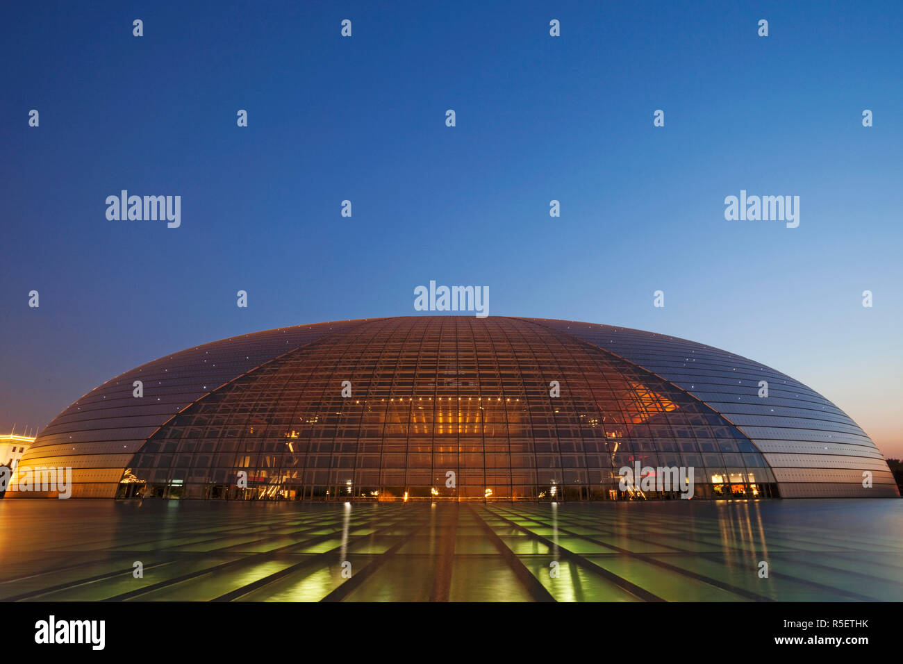 China, Beijing, Concert Hall by French Architect Paul Andreu Stock ...
