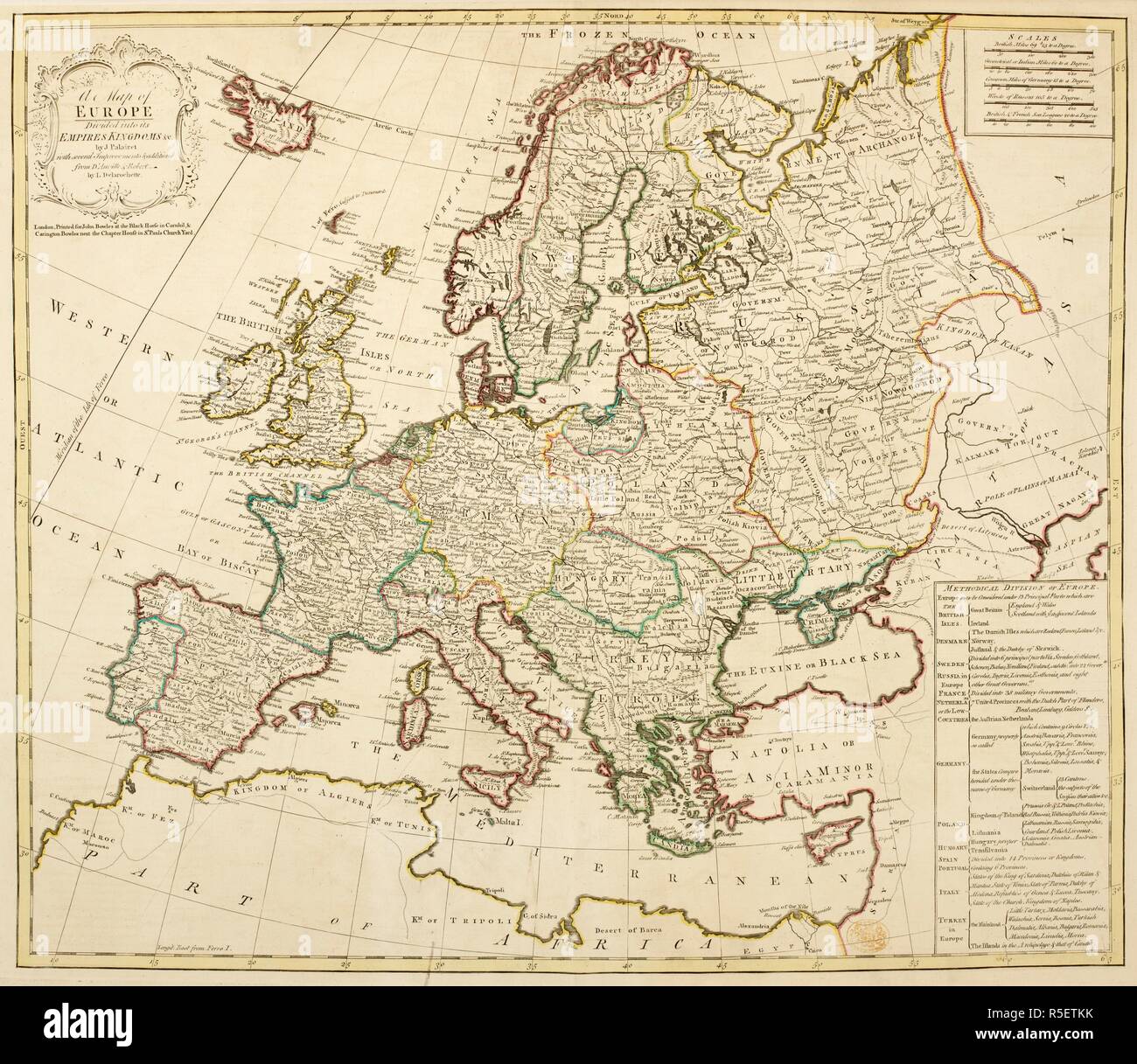 A map of Europe, divided into its Empires and Kingdoms. A Map of Europe ...