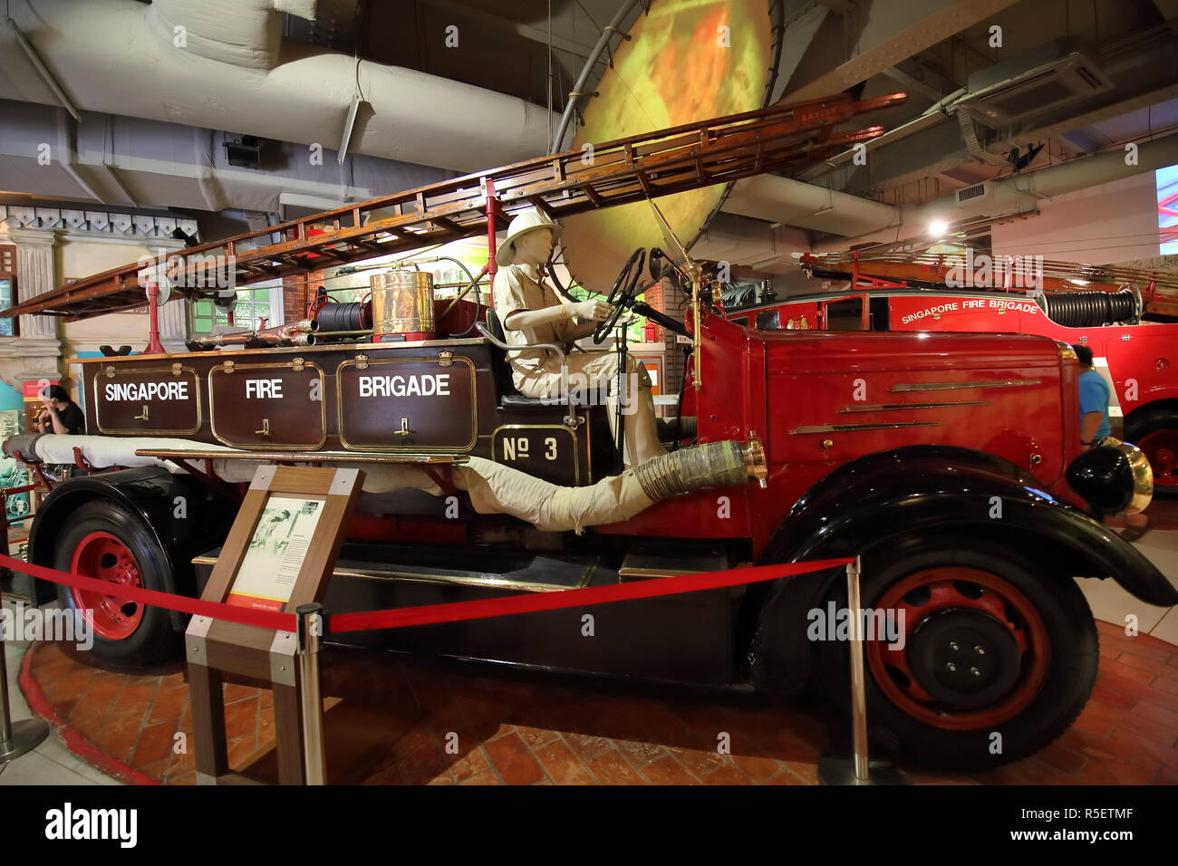 Civil defence heritage gallery in Singapore Stock Photo - Alamy