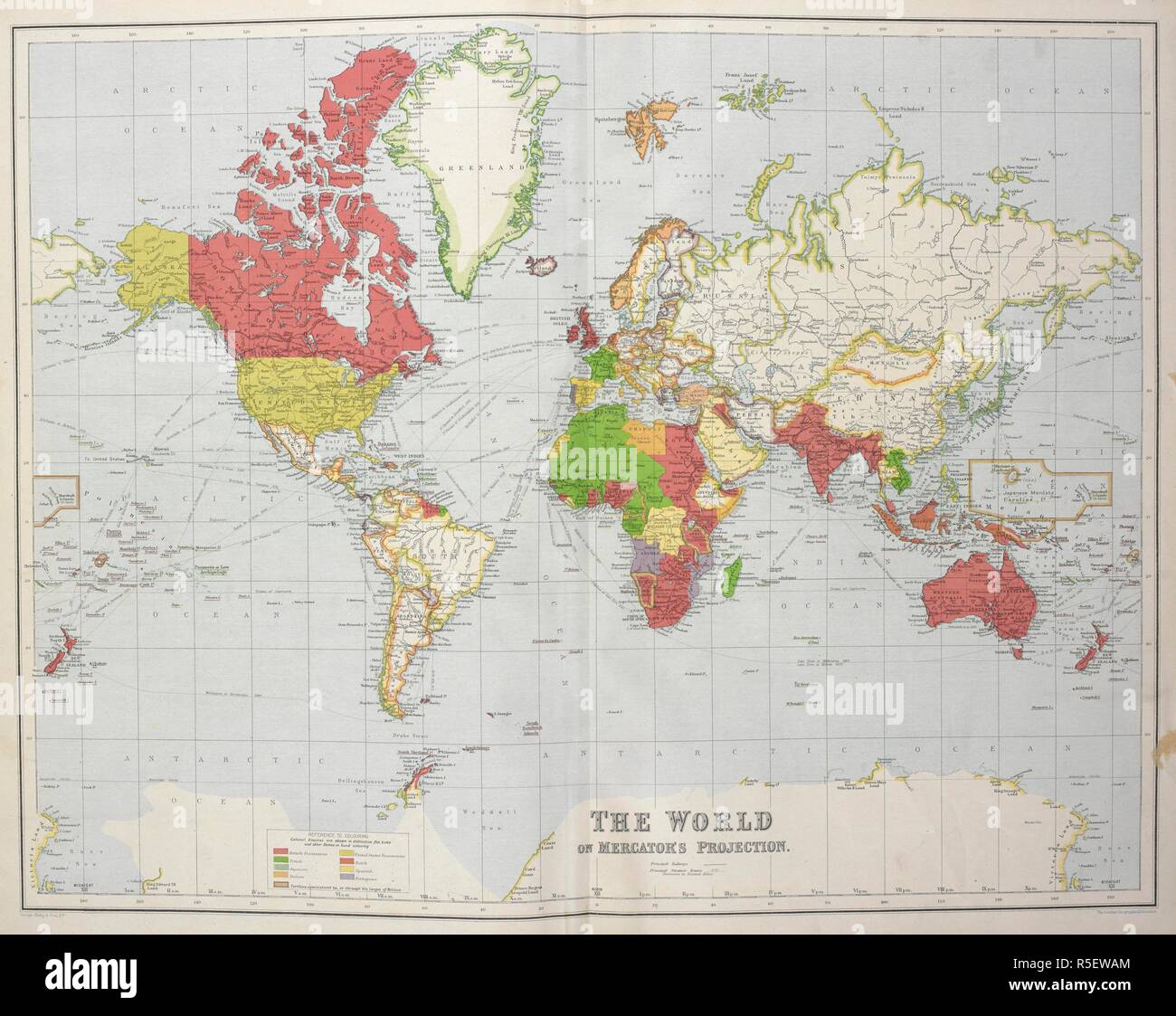 The world on Mercator's projection. London, Liverpool : George Philip & Son, [1920]. Source ...
