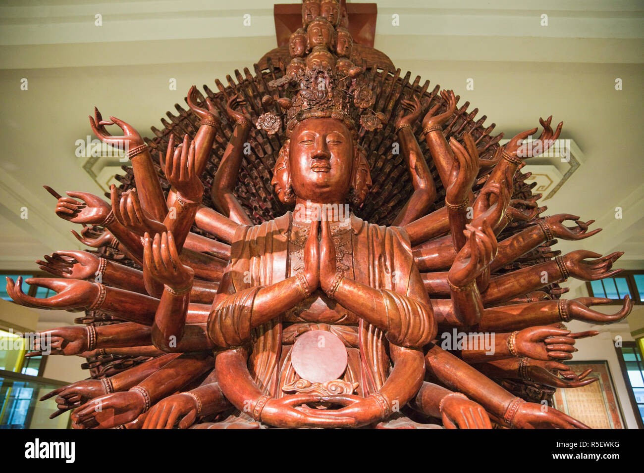 Vietnam, Hanoi, National History Museum, Crimson and Gilded Wooden ...