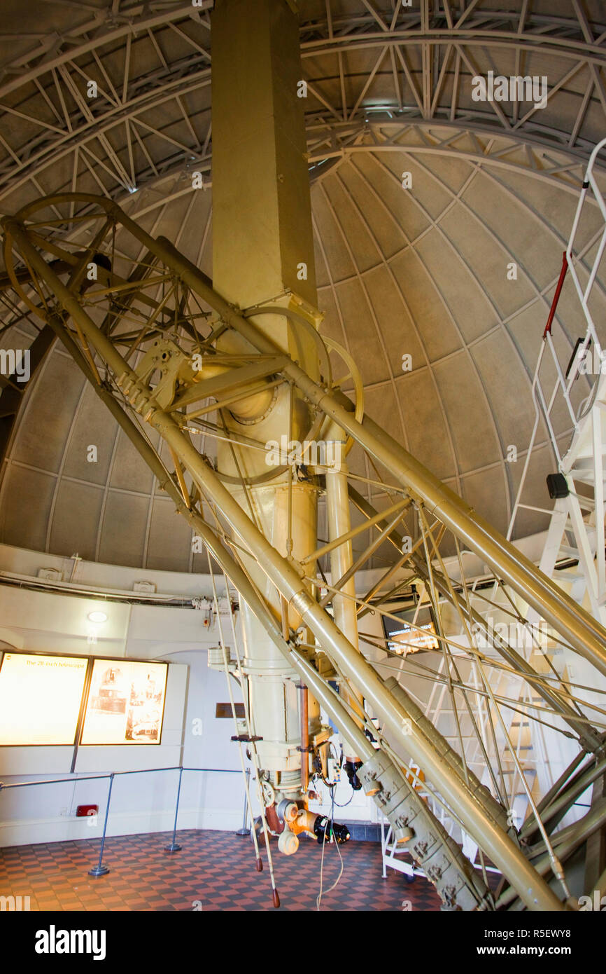 England, London, Greenwich, Royal Observatory, The 28-inch Telescope ...