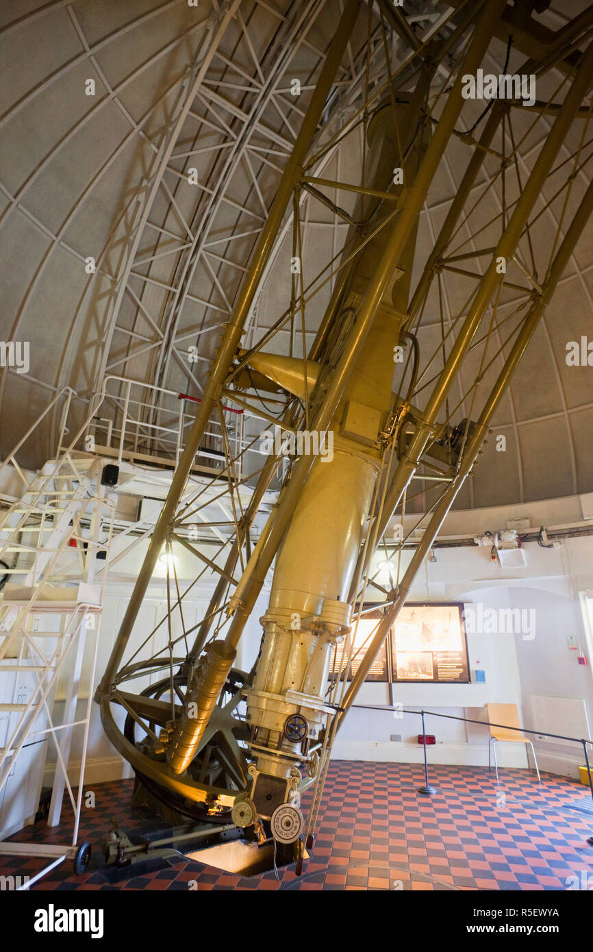 England, London, Greenwich, Royal Observatory, The 28-inch Telescope ...