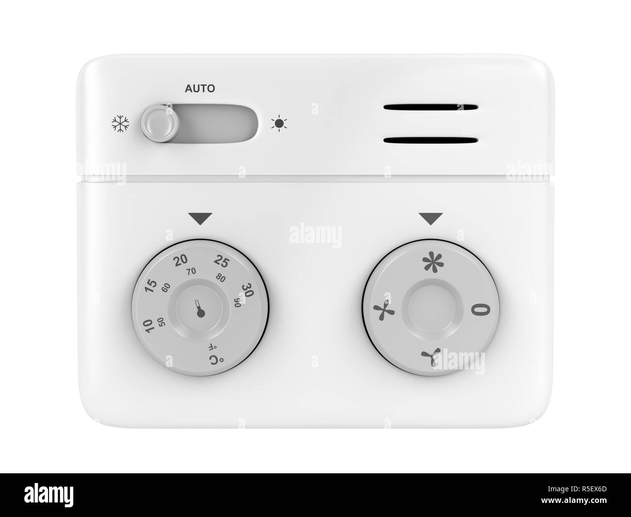 Thermostat isolated on white Stock Photo - Alamy
