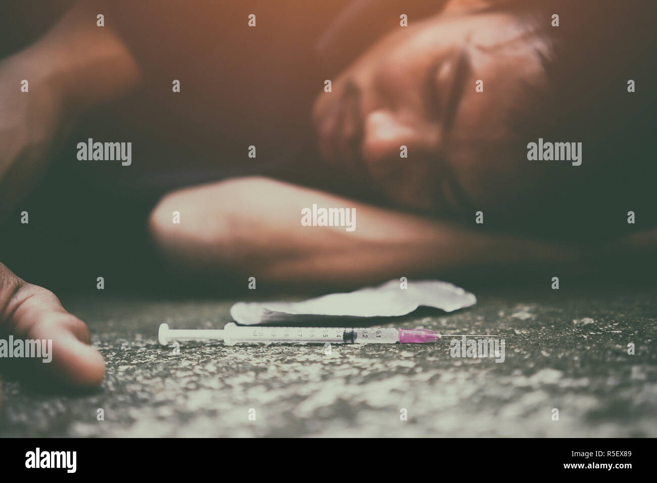 Drug addiction concept Stock Photo - Alamy