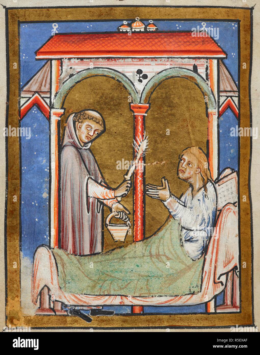 Priest holy water 12th century hi-res stock photography and images - Alamy