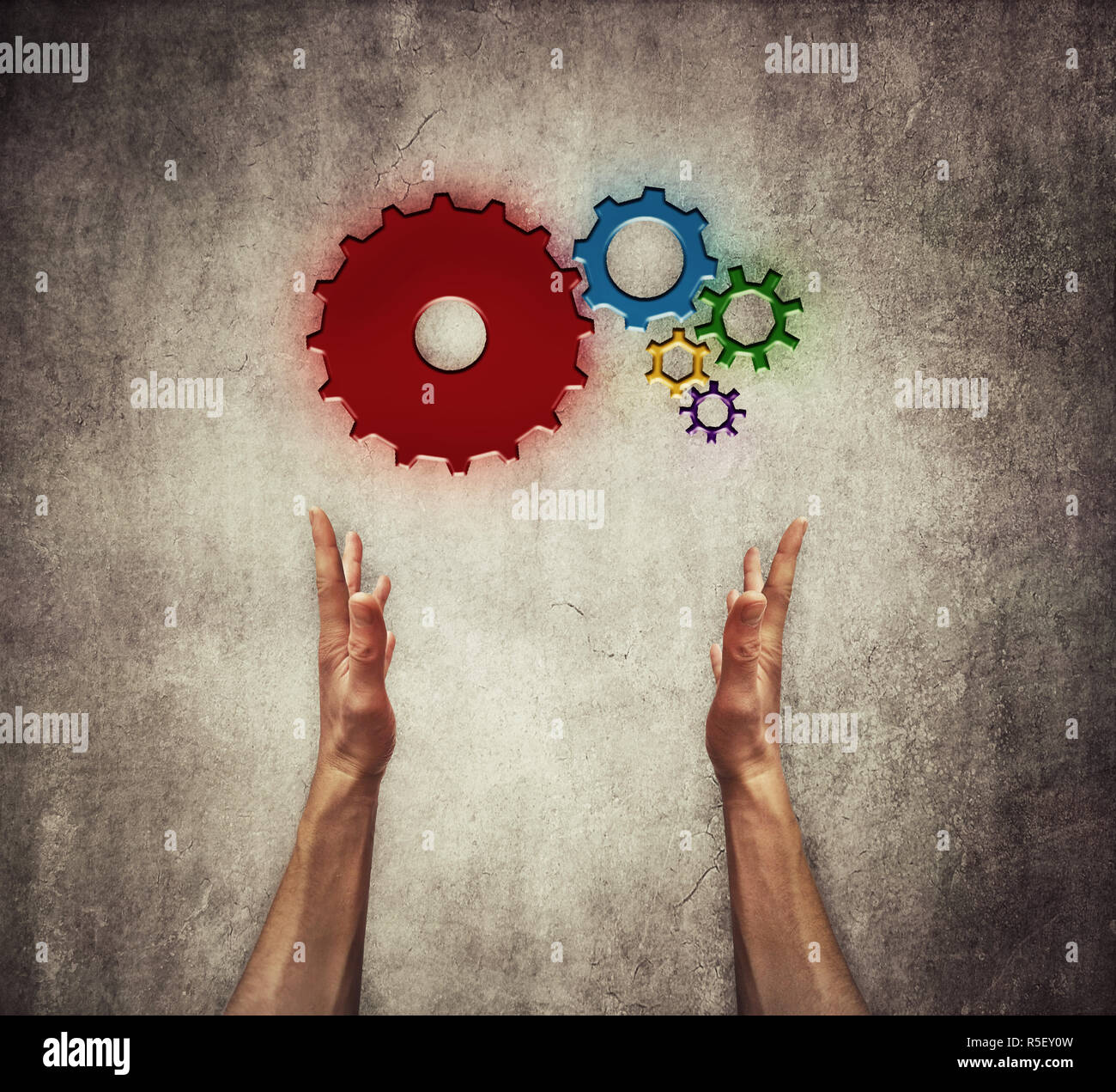 Cogs moving hi-res stock photography and images - Alamy