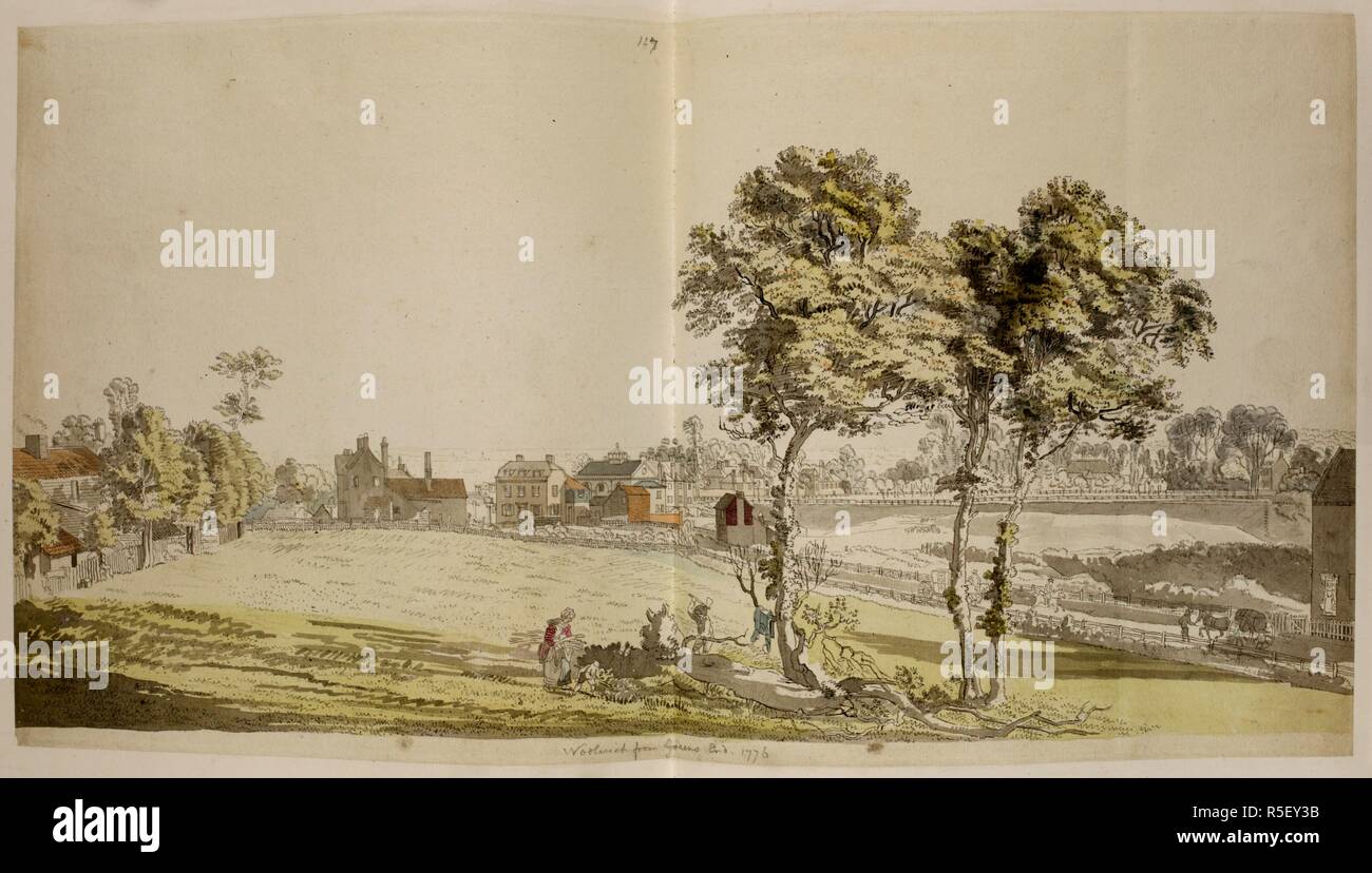 View of Woolwich, from Greens End. Illustrations of Kent, Vol. XXIII ...