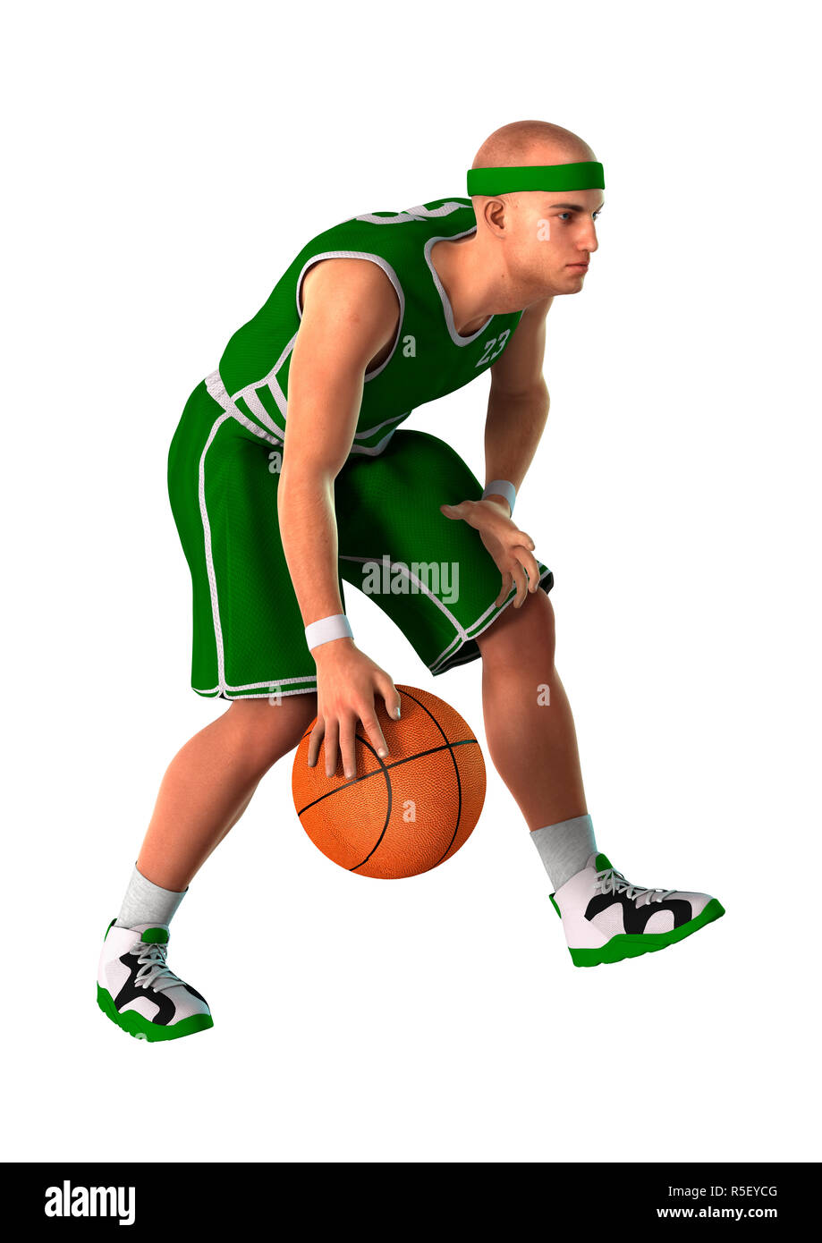 3d rendering basketball player Cut Out Stock Images & Pictures - Alamy
