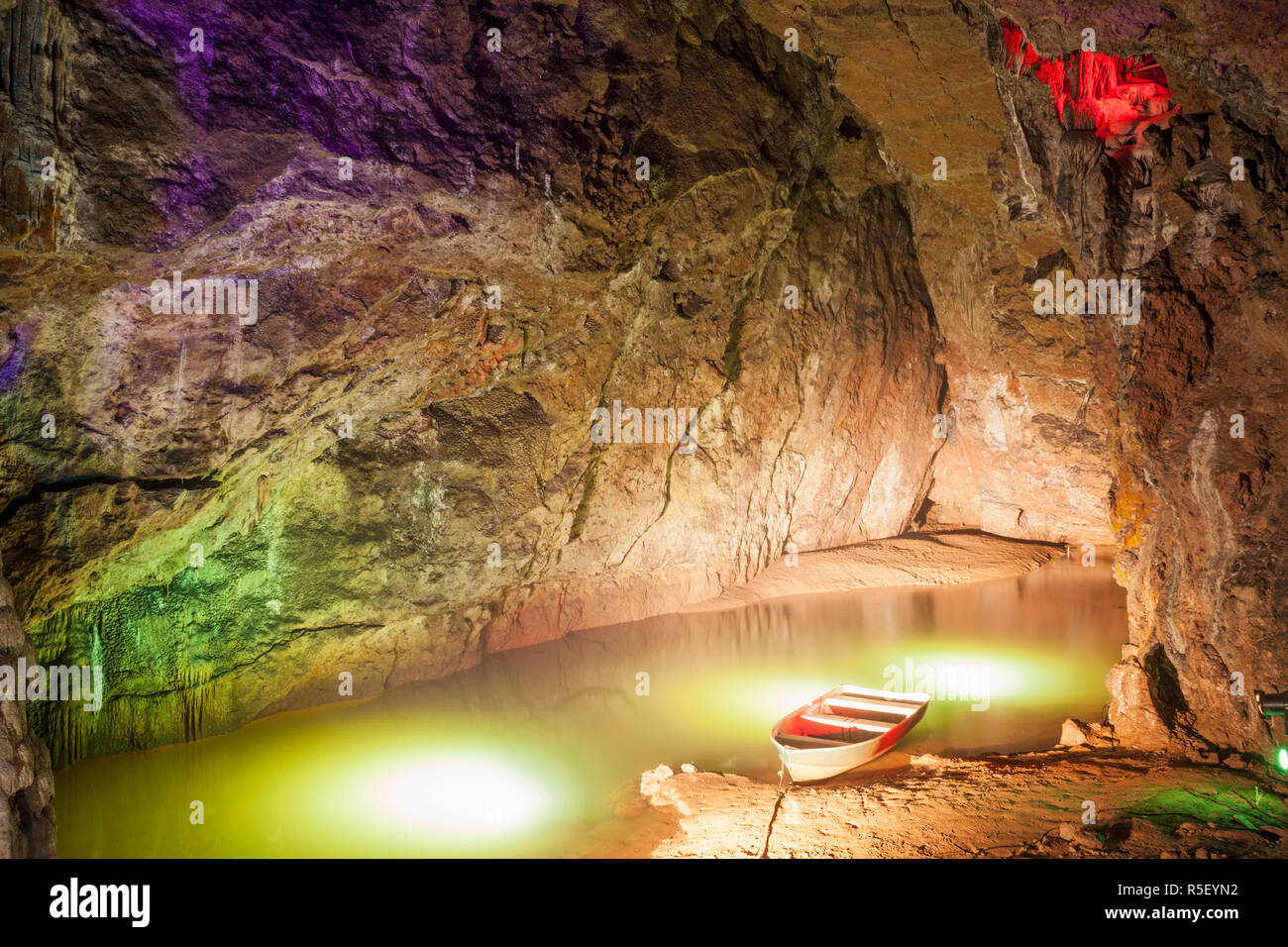 England, Somerset, Wookey Hole, Wookey Hole Caves Stock Photo - Alamy