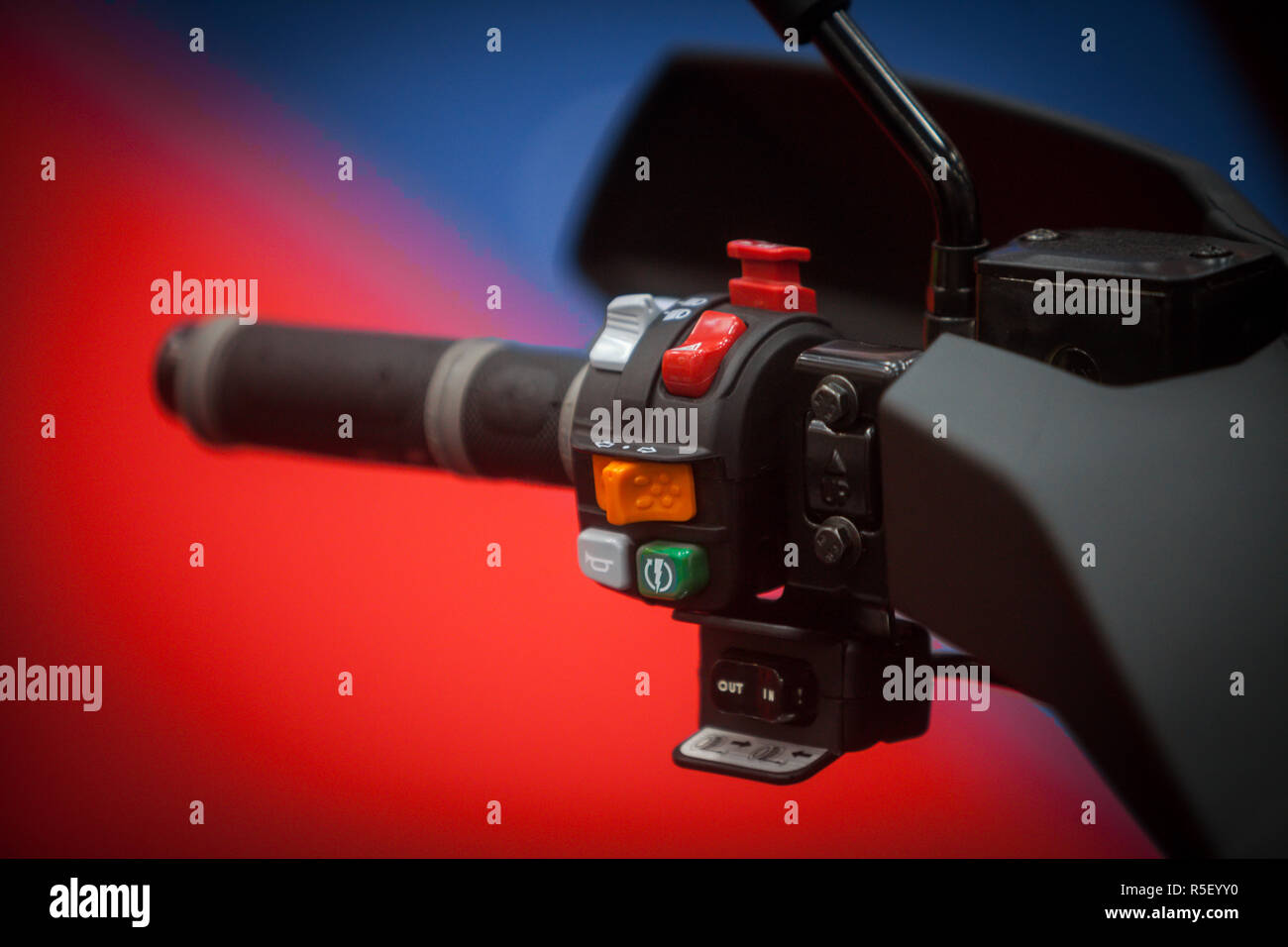 Modern motorcycle controls hi-res stock photography and images - Alamy