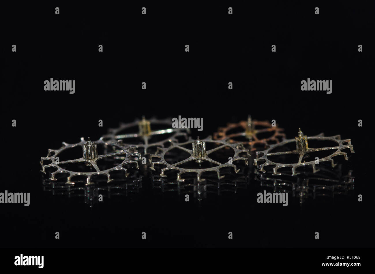 Watch Parts: Five Vintage Metallic Escape Wheel for Cylinder Escapement ...