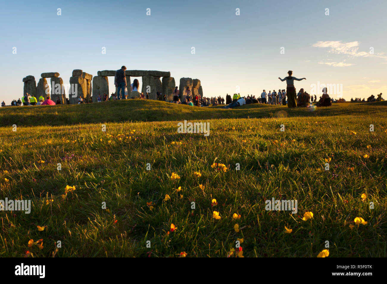 UK, England, Wiltshire, Stonehenge, Summer Solstice Celebrations Stock ...