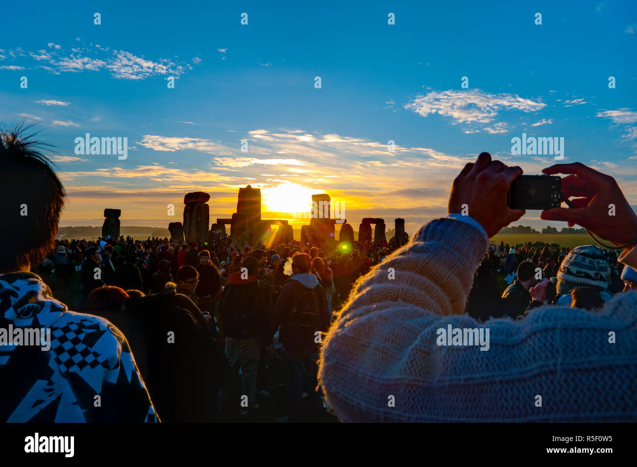 UK, England, Wiltshire, Stonehenge, Summer Solstice Celebrations ...