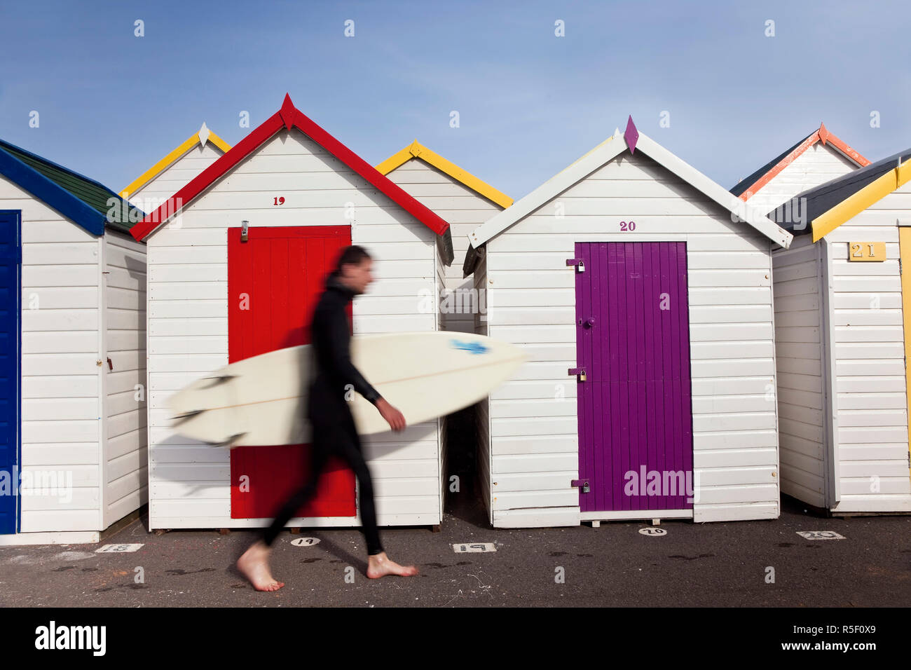 Beach huts, Goodrington, Paignton, Devon, UK Stock Photo - Alamy