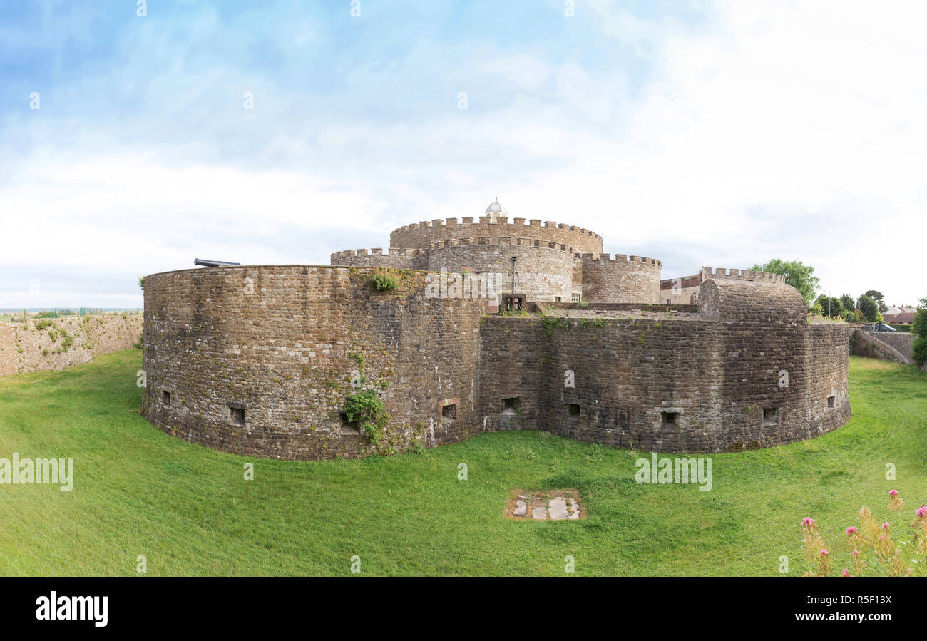 Ancient Deal castle on a seacost in Kent England United Kingdom Stock ...