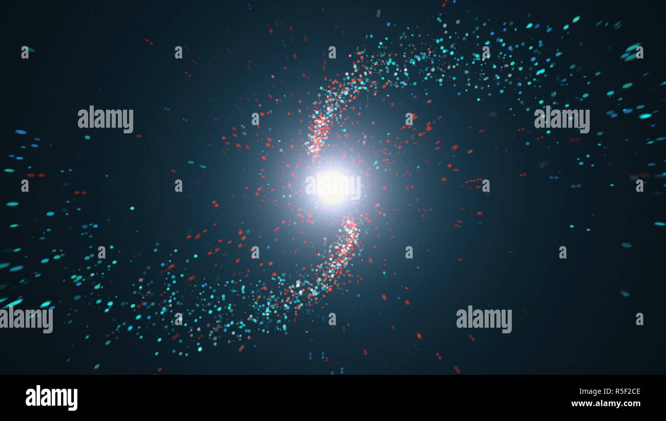 Blue particle intro video hi-res stock photography and images - Alamy