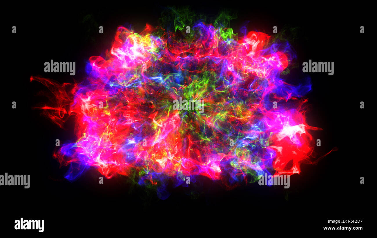 Abstract background with Shockwave explosion on black backdrop ...