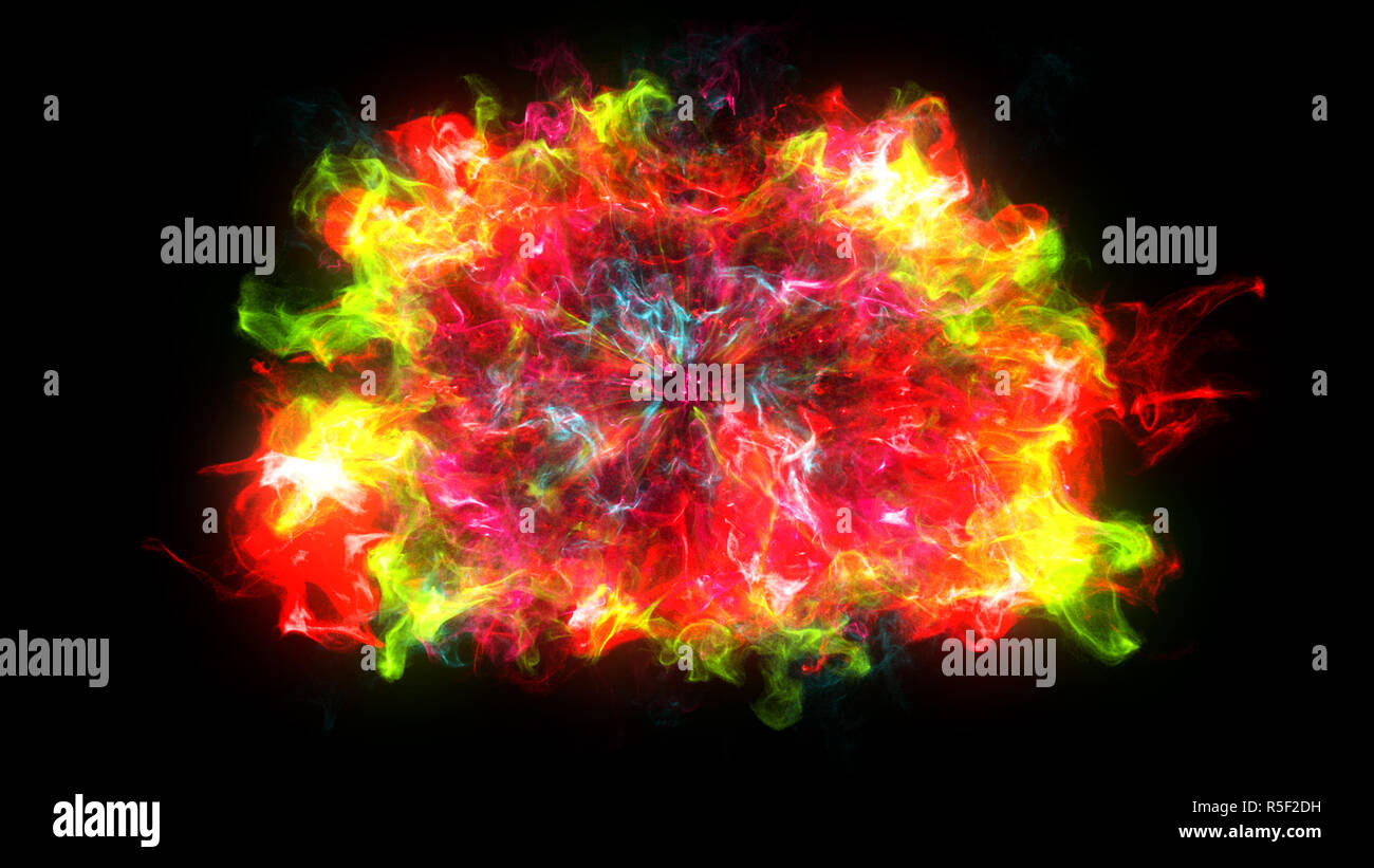 Abstract background with Shockwave explosion on black backdrop ...