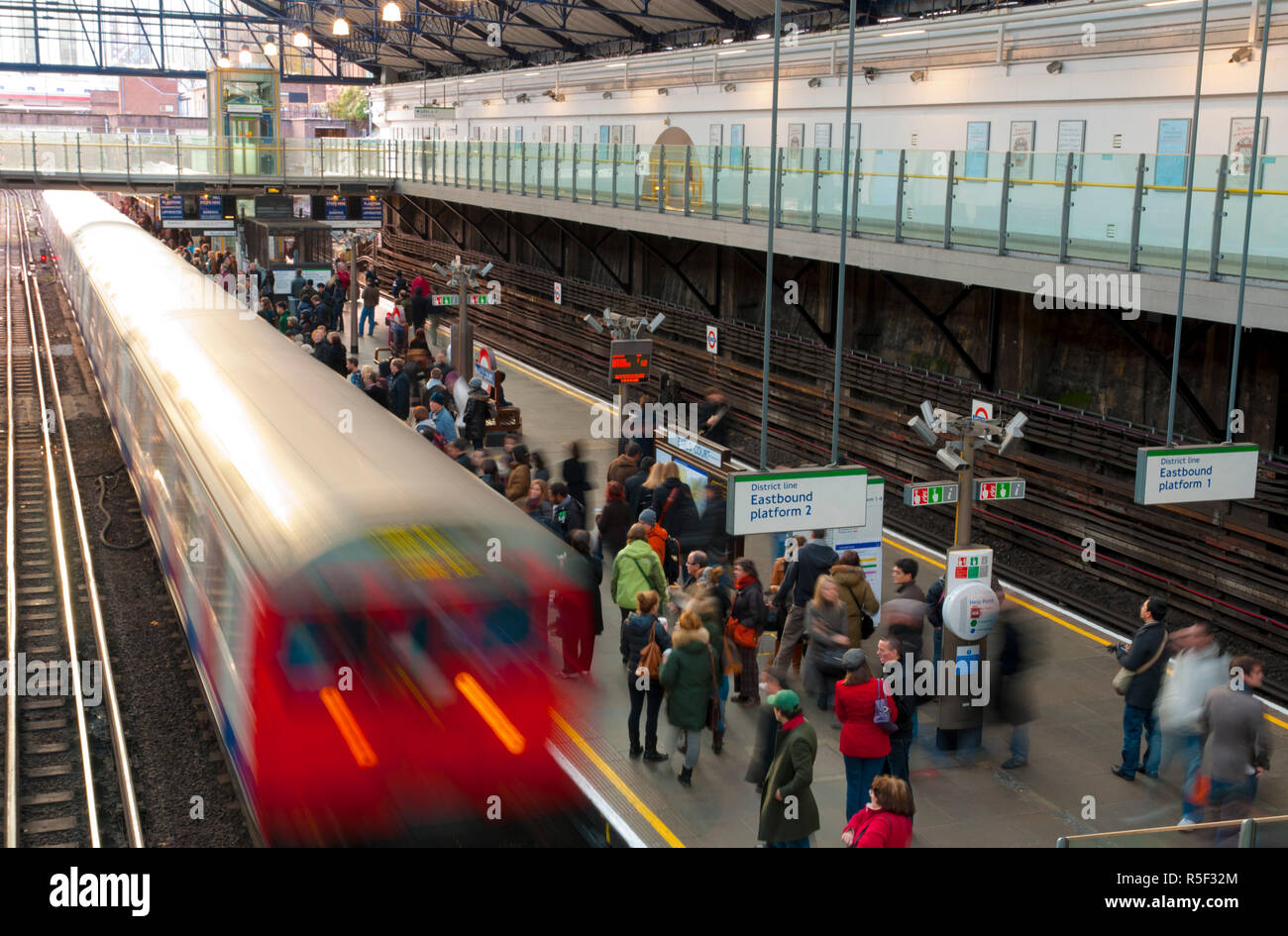 Earls court tube train hi-res stock photography and images - Alamy