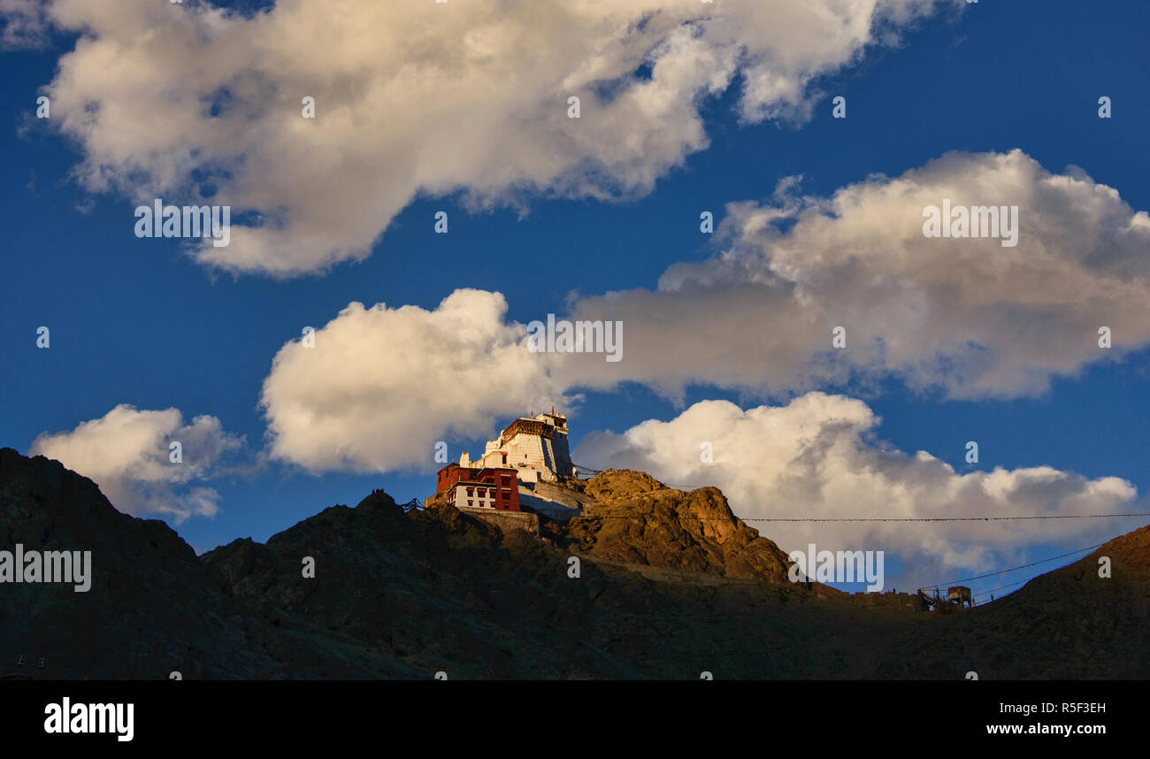 Namgyal Tsemo Monastery in beautiful light, Leh, Ladakh, India Stock ...