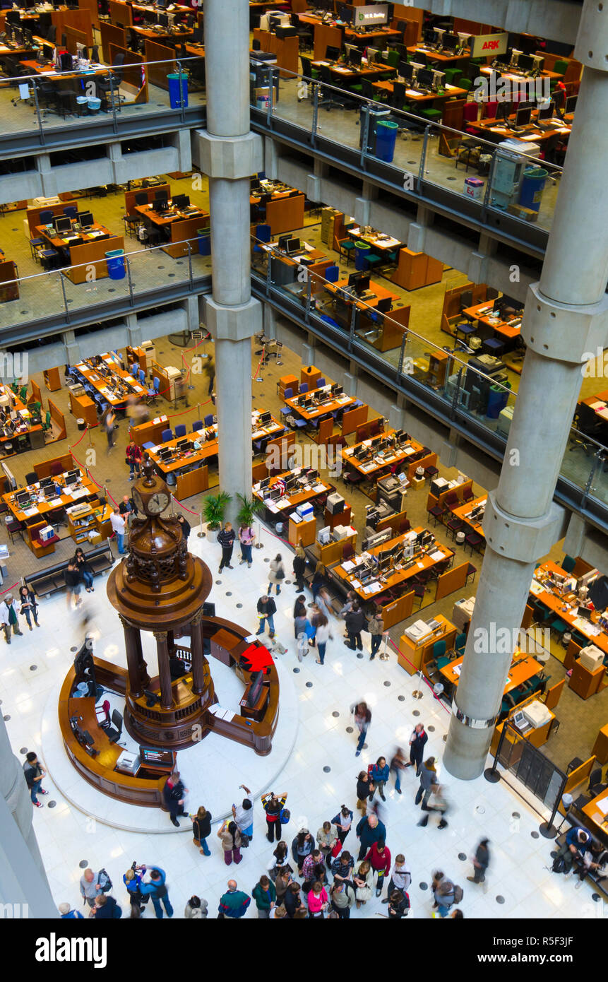 Interior of the lloyds of london building hi-res stock photography and ...