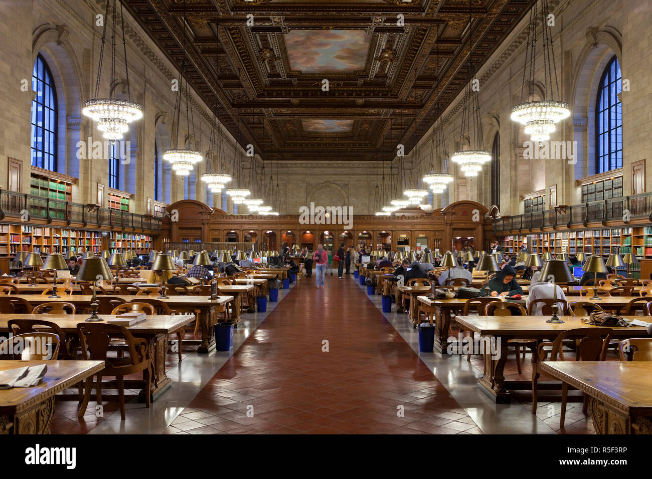 USA, New York City, Manhattan, New York Public Library Stock Photo - Alamy