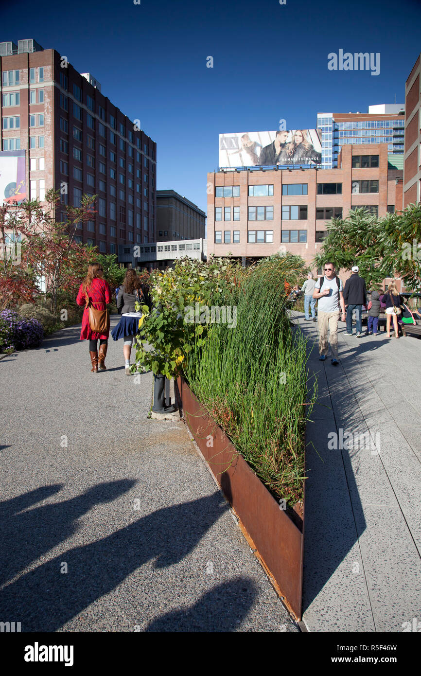 The High Line, Chelsea, Manhattan, New York City, USA Stock Photo - Alamy