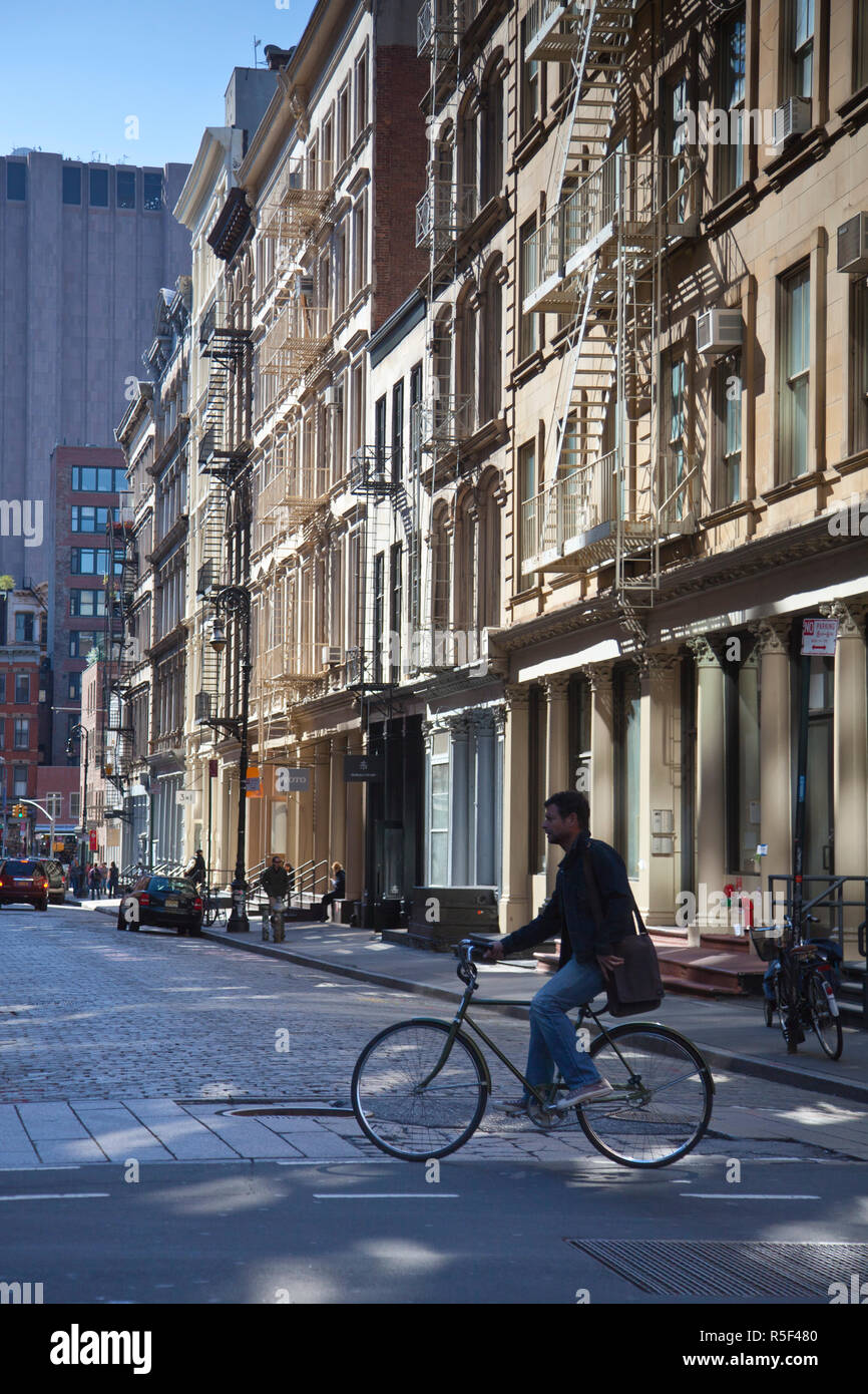 Cast Iron architecture, Greene Street, Soho, Manhattan, New York City ...