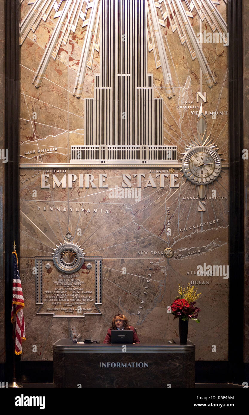 Empire state building interior hi-res stock photography and images - Alamy