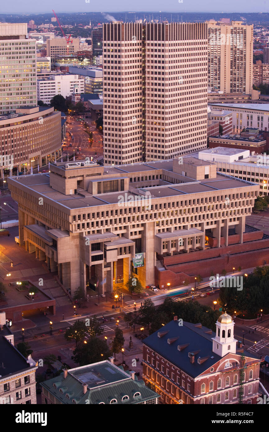 Boston city hall hi-res stock photography and images - Alamy