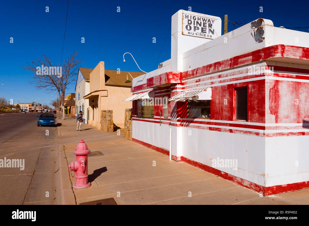 USA, Arizona, Winslow, Highway Diner (a Valentine Diner Stock Photo - Alamy