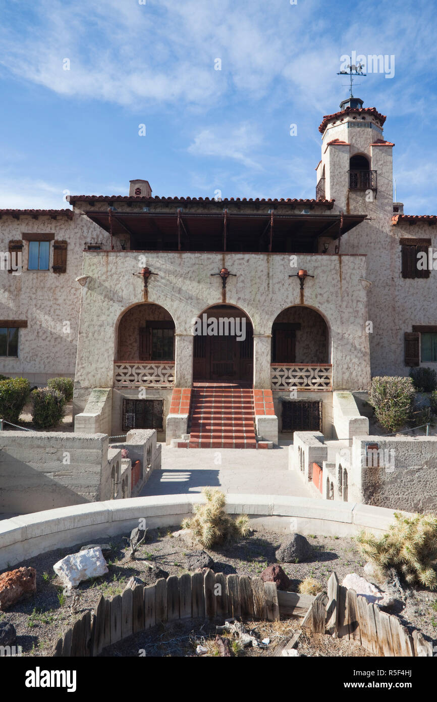 USA, California, Death Valley National Park, Scottys Castle, former ...