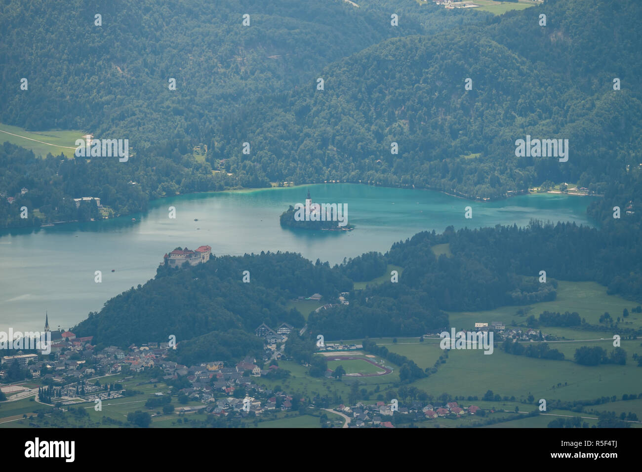 Lake bled high view vista hi-res stock photography and images - Alamy