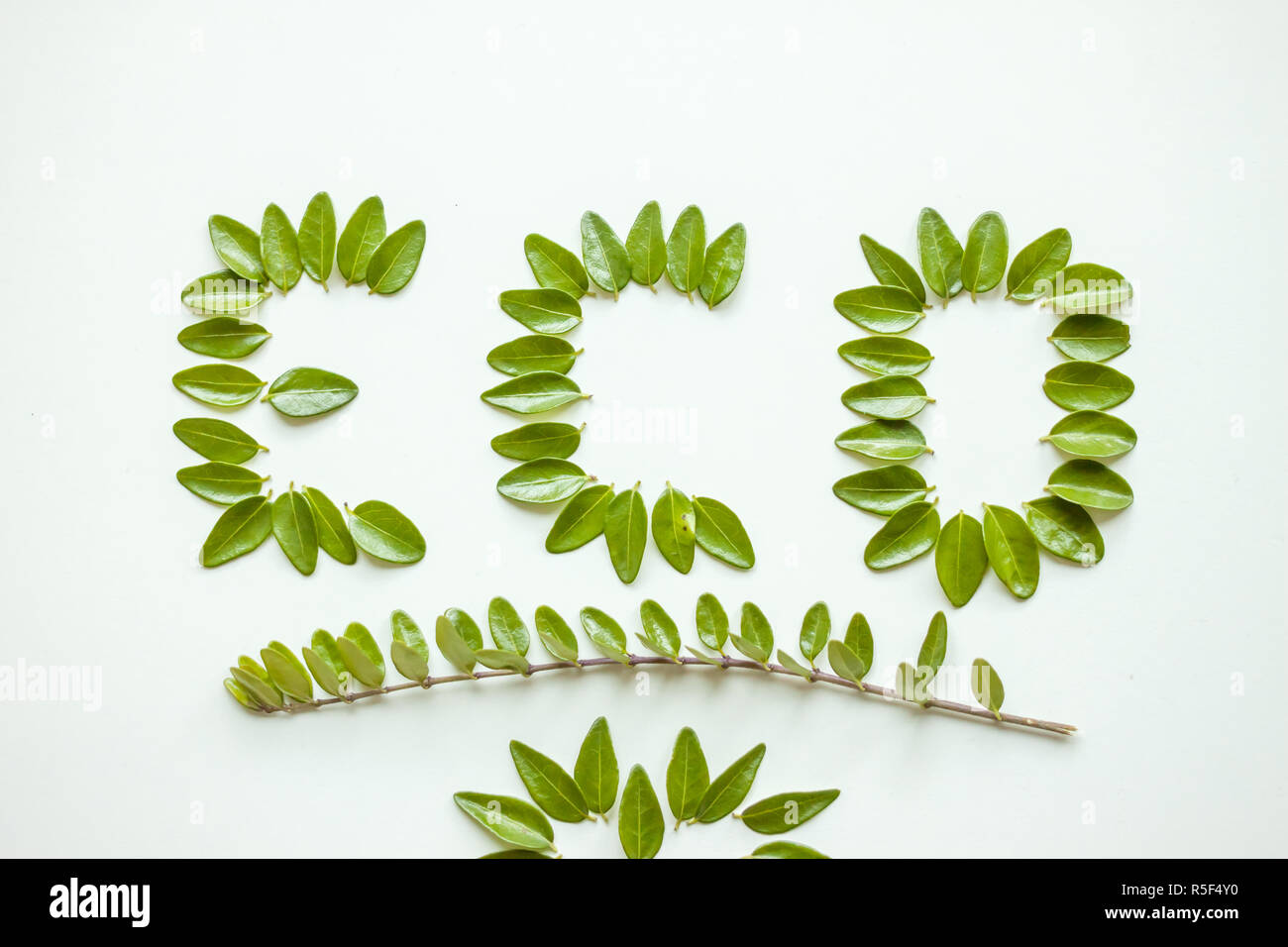 Word eco composed green hi-res stock photography and images - Alamy