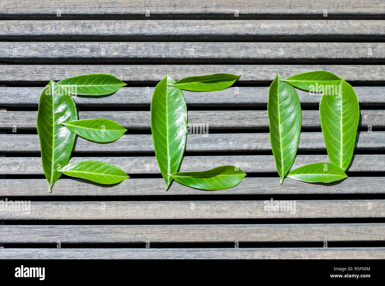 Word eco composed green hi-res stock photography and images - Alamy