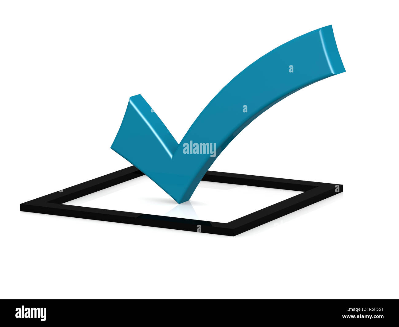 Tick blue and square boxes background check Cut Out Stock Images ...