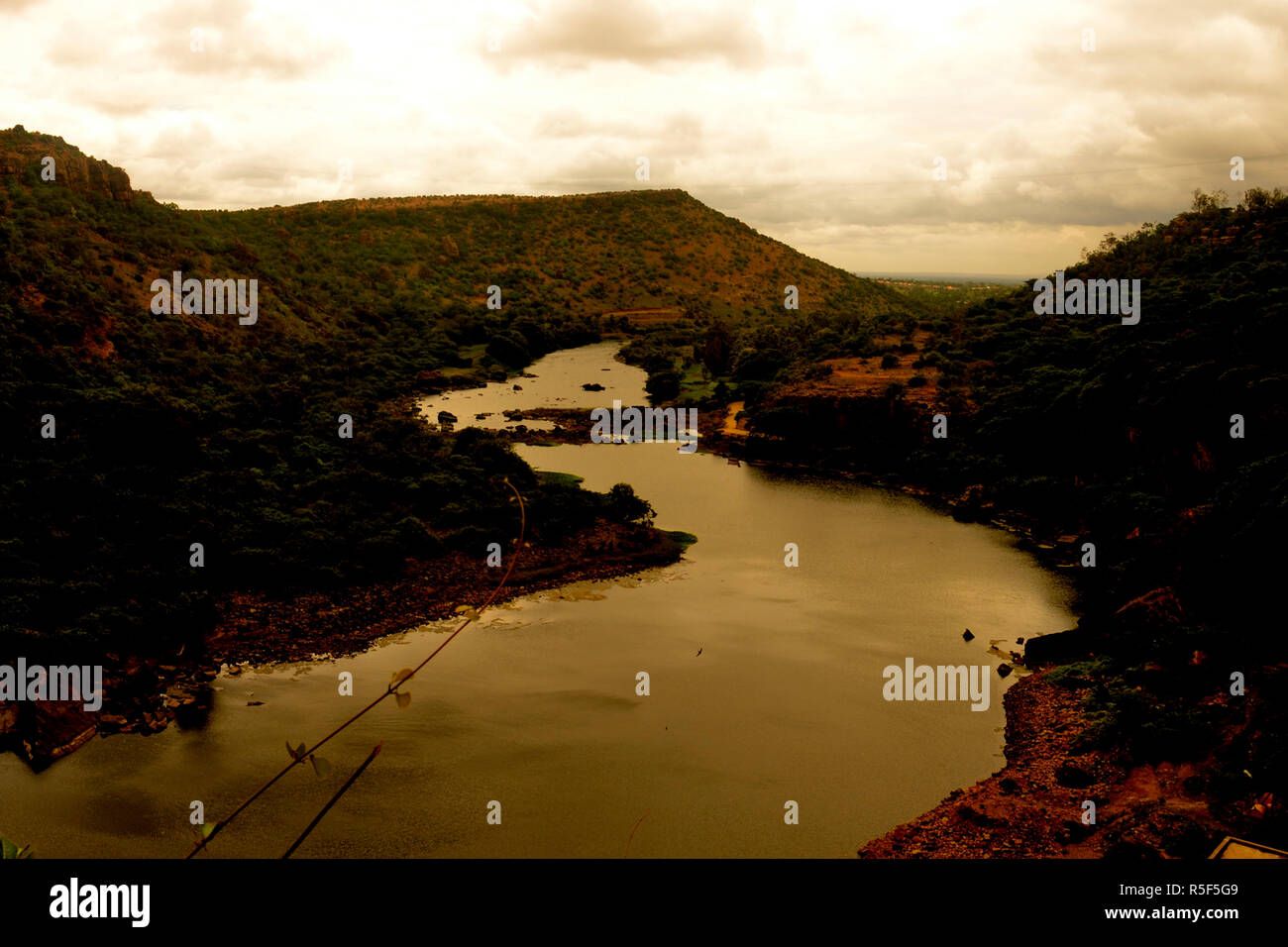 Gokak Falls, located on the Ghataprabha River, Belagavi district ...
