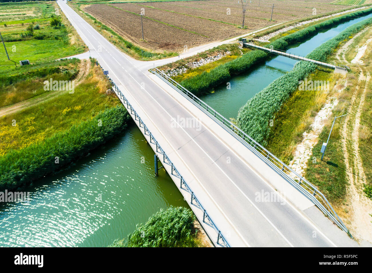aerial view traffic routes Stock Photo - Alamy