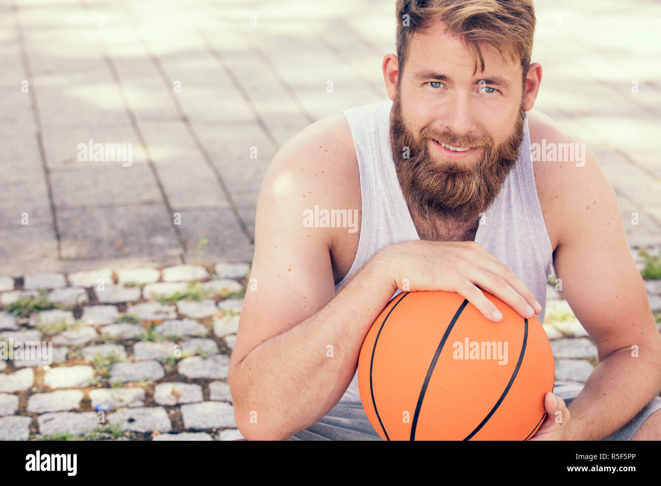 man with basketball Stock Photo - Alamy